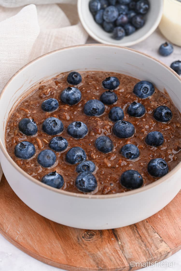 180 kcal Low Calorie Oatmeal with Cocoa Powder