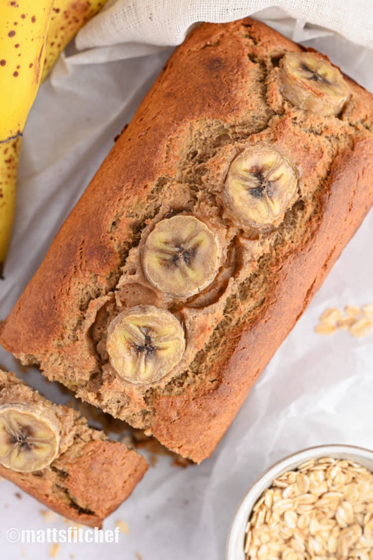 Easy 3 Ingredient Banana Bread Recipe {Healthy}