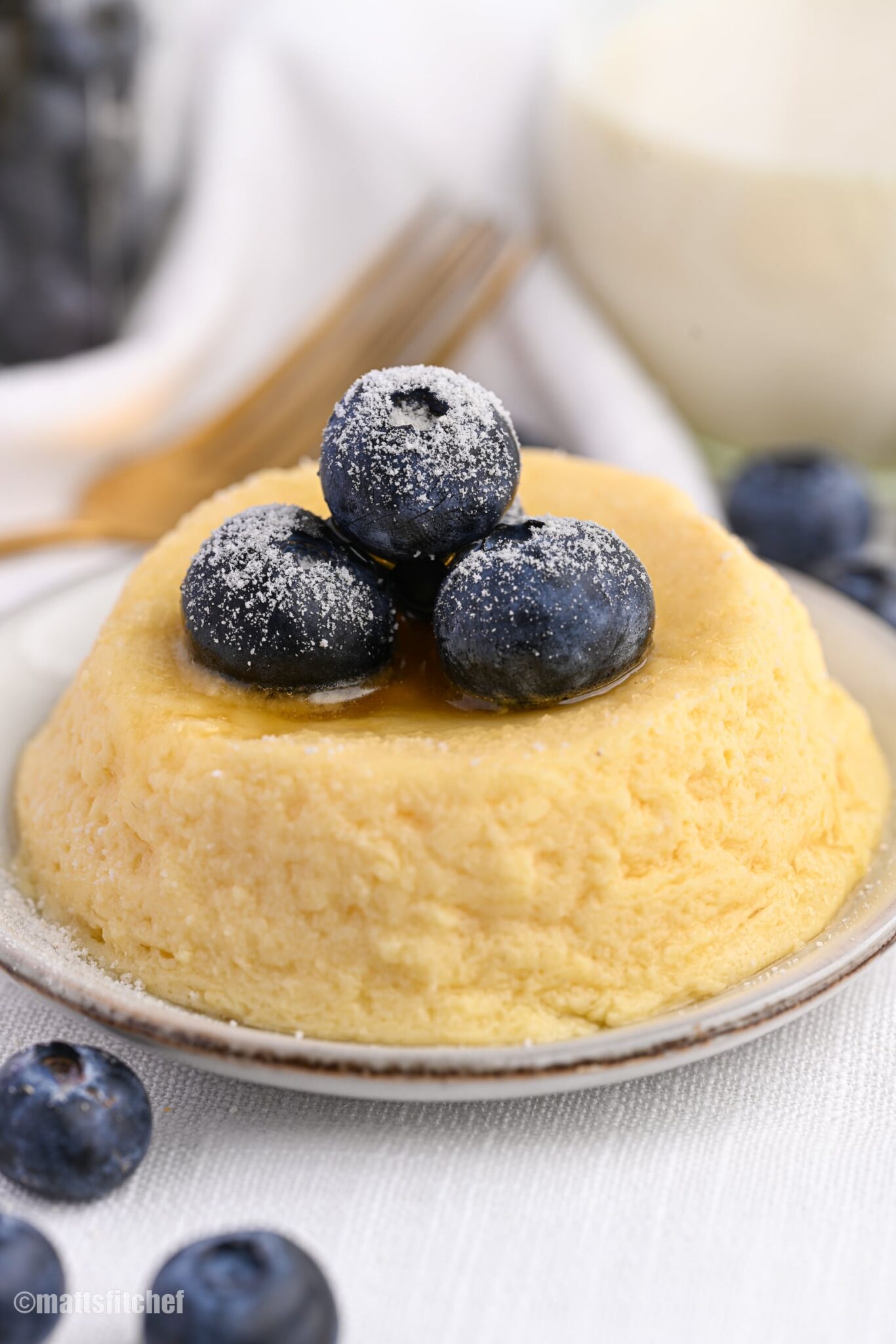 Healthy Microwave Cheesecake for One