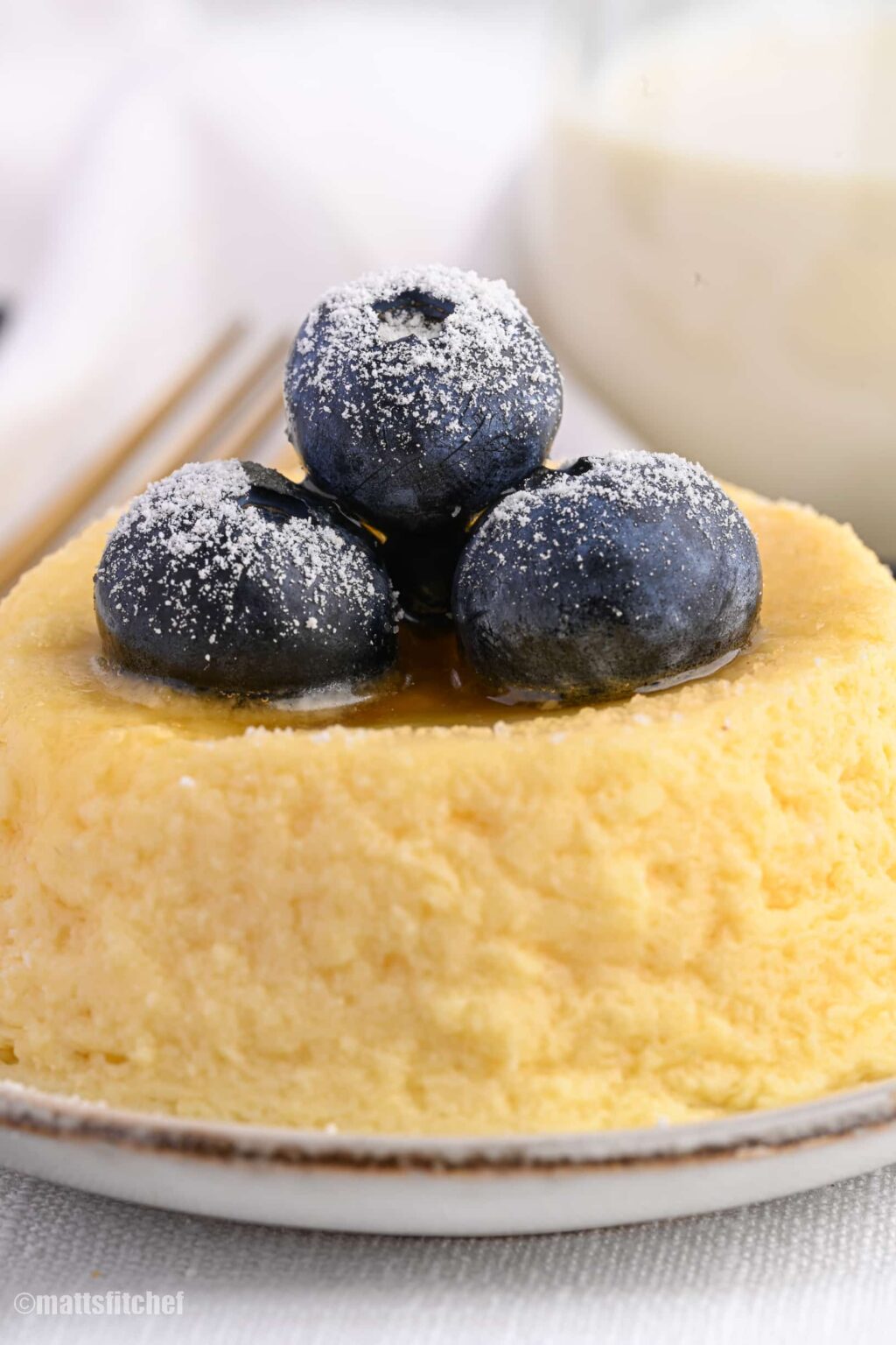 Healthy Microwave Cheesecake for One