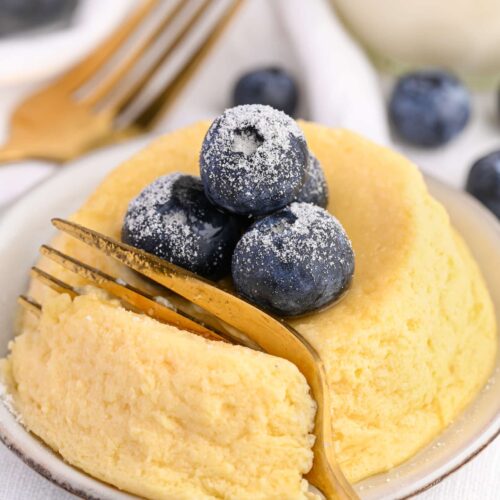 Healthy Microwave Cheesecake for One