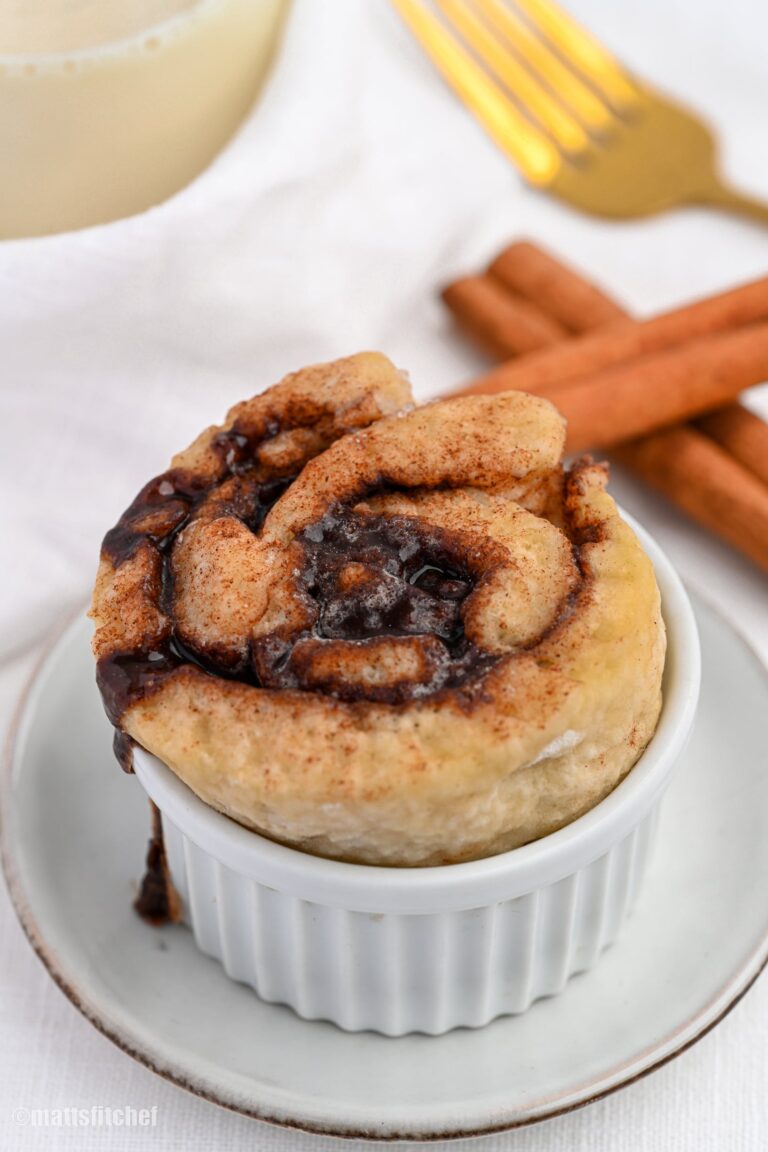 Healthy Single Serve Cinnamon Roll