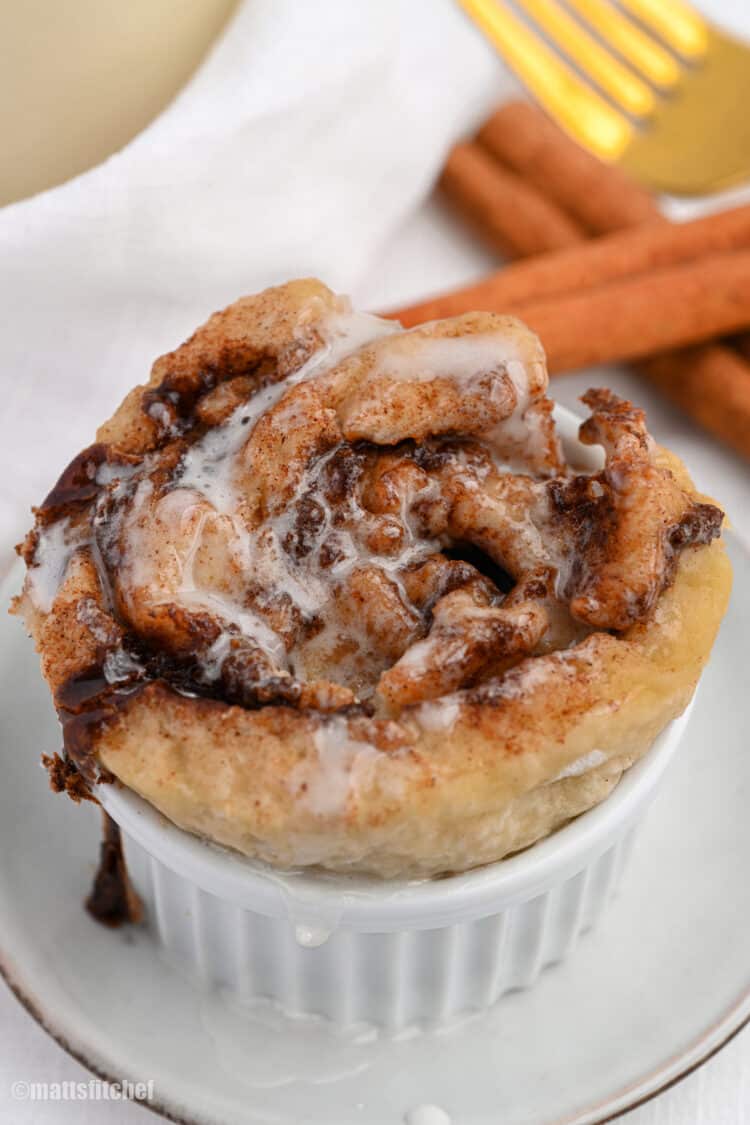 Healthy Single Serve Cinnamon Roll
