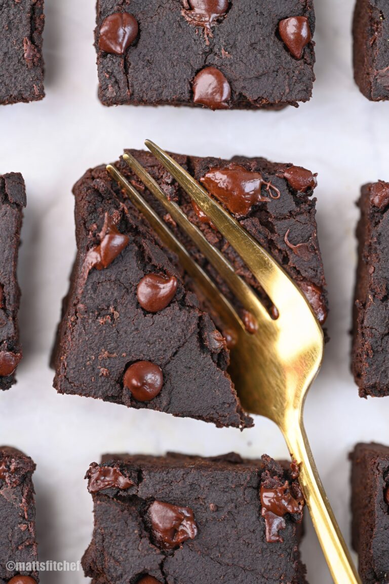 4 Ingredient Sweet Potato Brownies {97 Kcal}