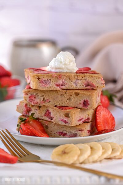 Healthy Sheet Pan Pancakes {High Protein}