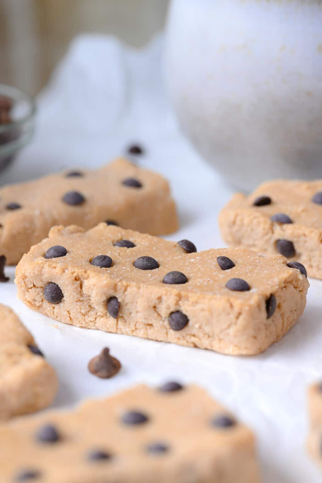 Cookie Dough Protein Bars - No Bake 5 Minute Recipe