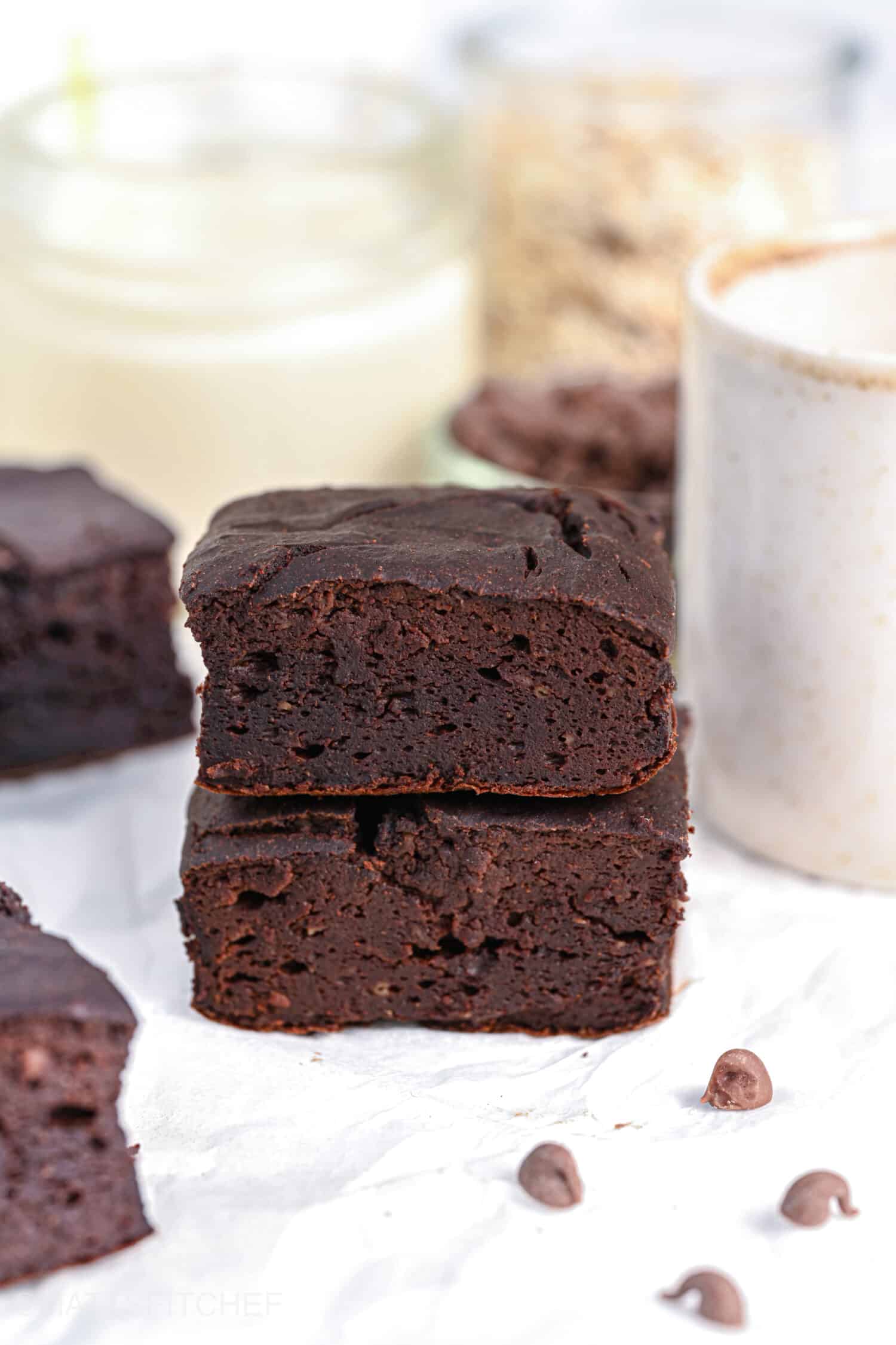 Flourless Chickpea Brownies