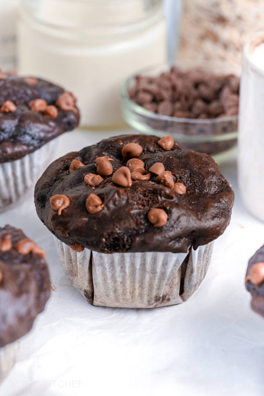 Flourless Chocolate Muffins - 3 Ingredient Recipe