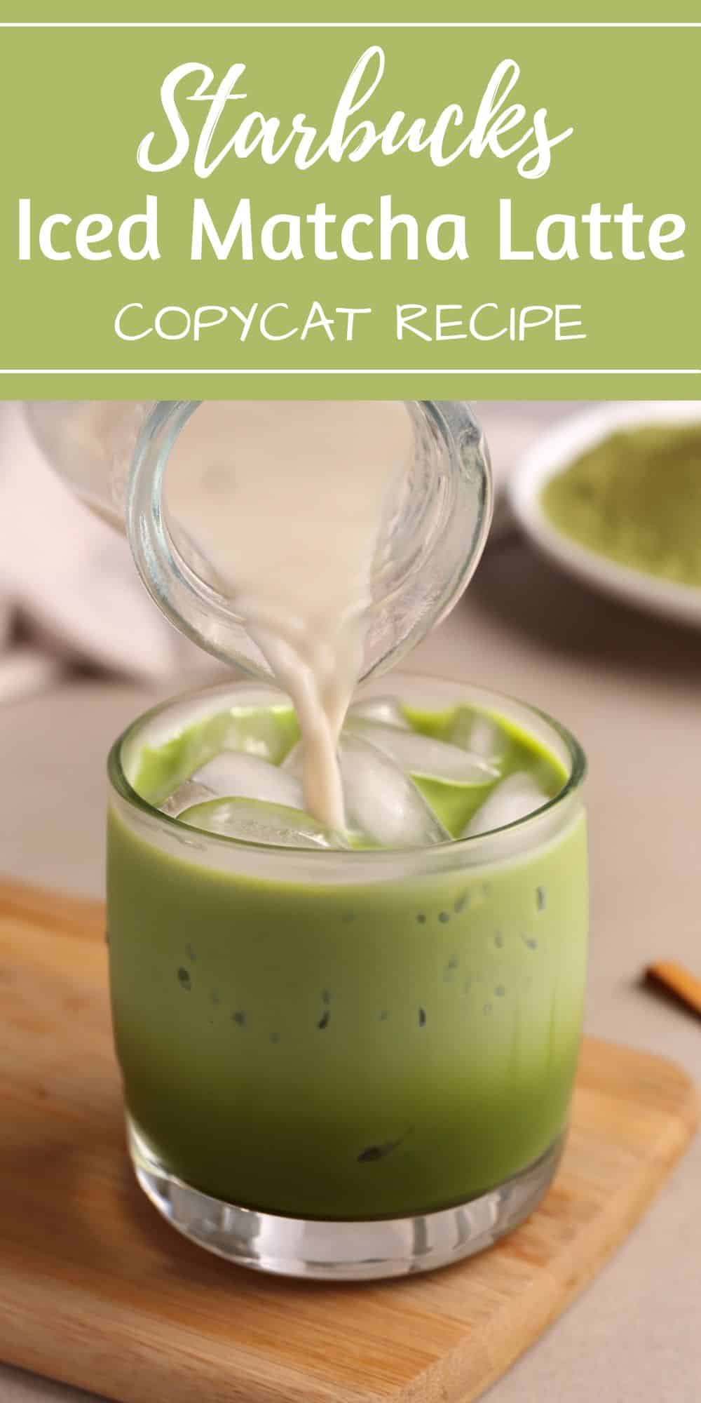 Easy Iced Matcha Latte (Starbucks Copycat)