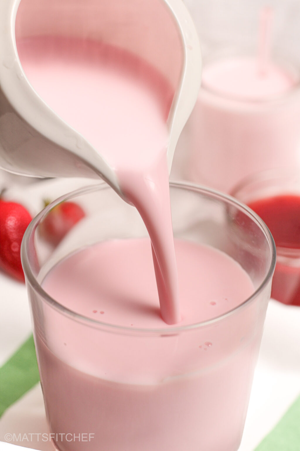Homemade Strawberry Milk {Easy & Healthy}