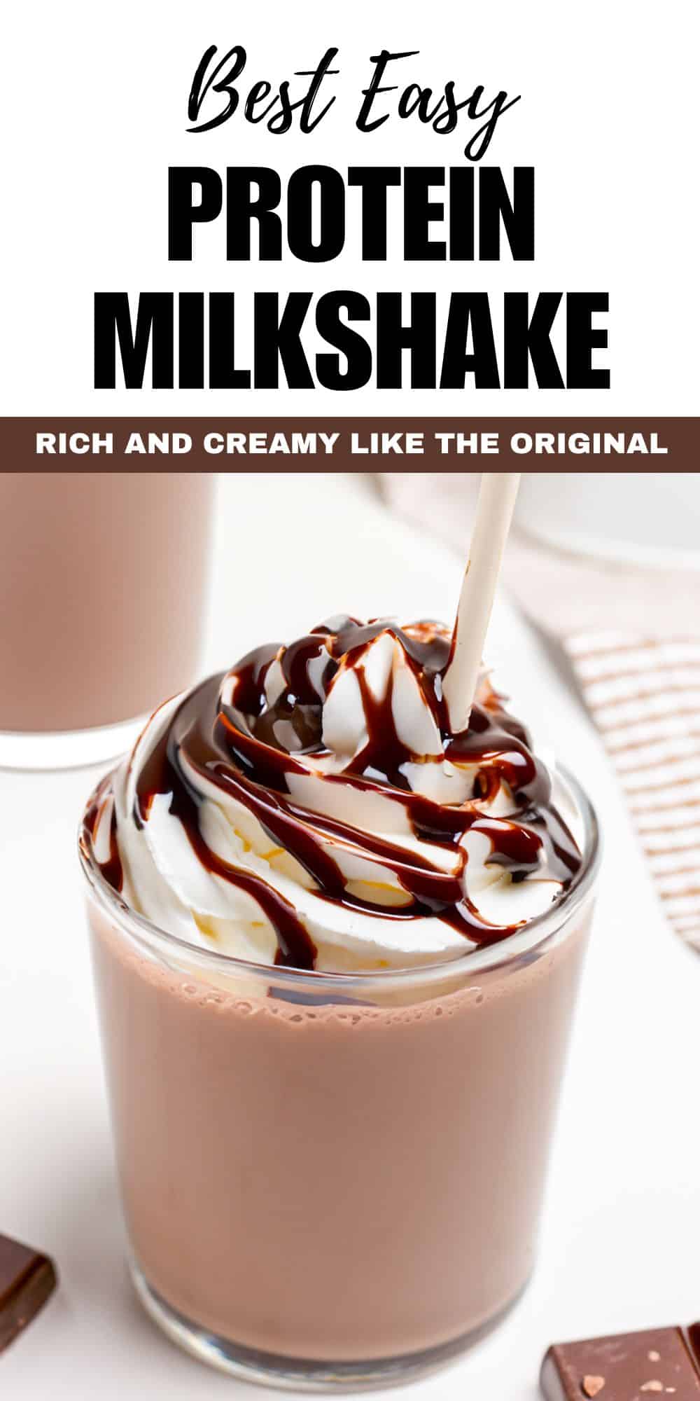 Best Easy Chocolate Protein Milkshake Recipe