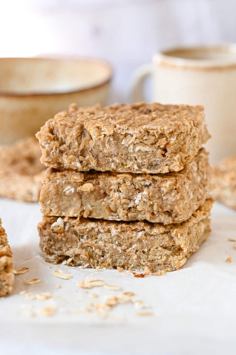 The Healthiest Oatmeal Breakfast Bars Recipe {Vegan}