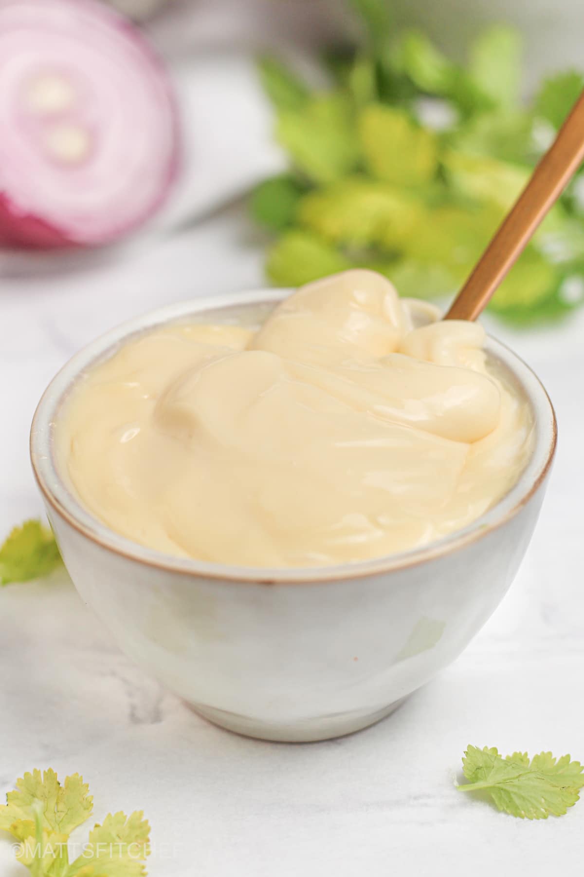 2 Minute Healthy Mayonnaise {High Protein}