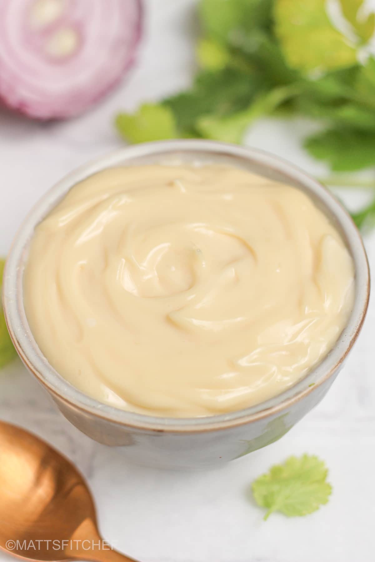 2 Minute Healthy Mayonnaise {High Protein}