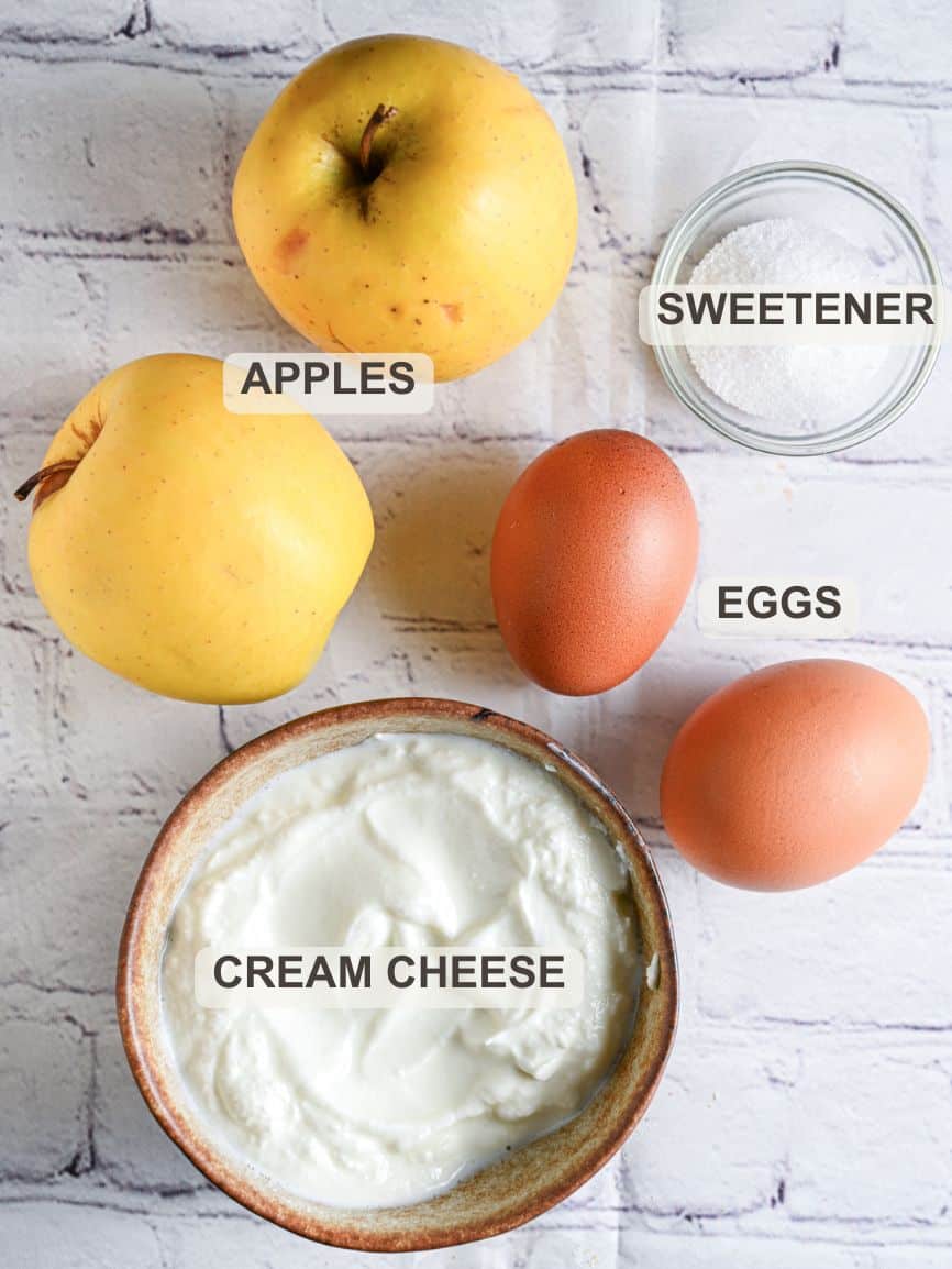 3 Ingredient Invisible Apple Cake {Flourless & Sugar-free}