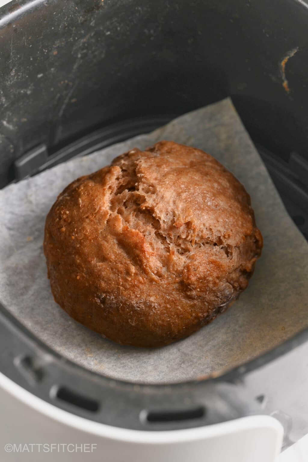 Quick Air Fryer Bread {3 ingredients - no yeast}