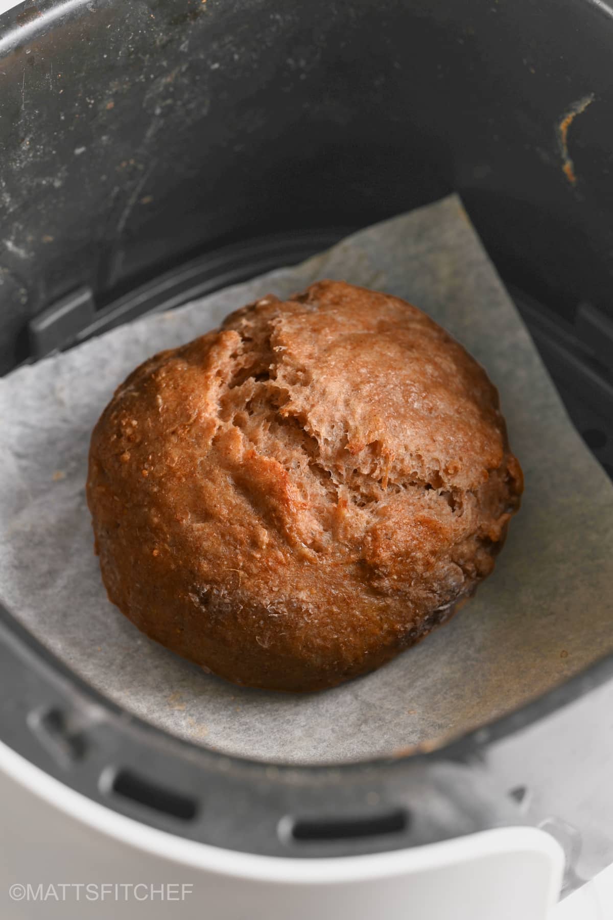 Quick Air Fryer Bread {3 ingredients - no yeast}