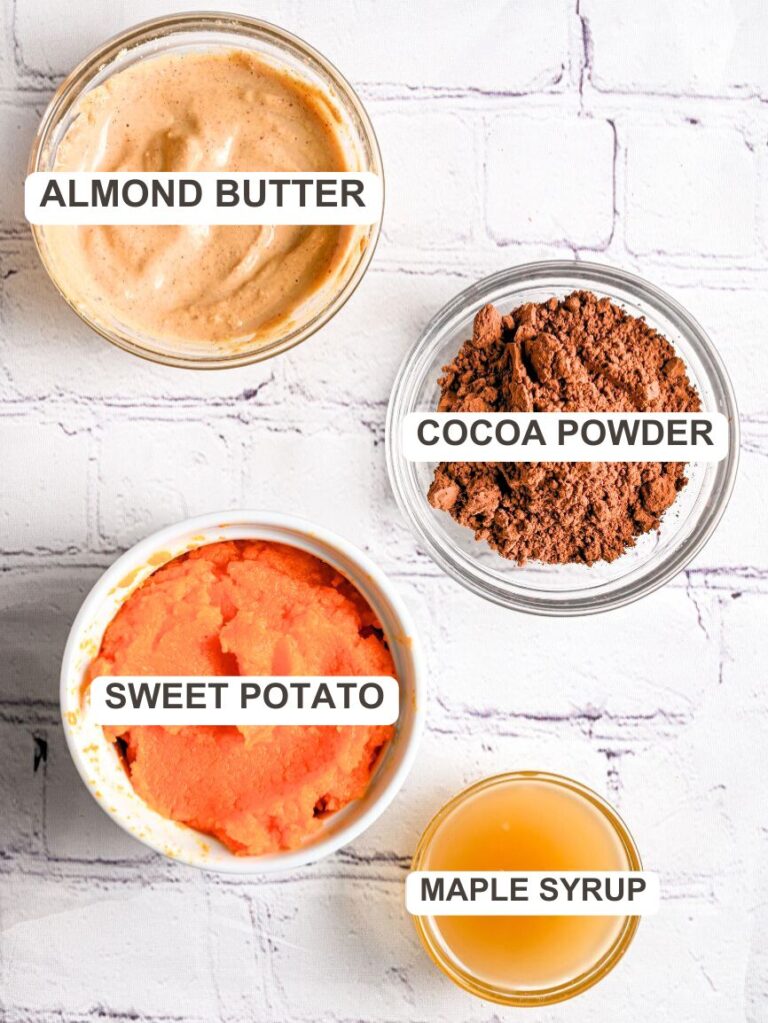 4 Ingredient Sweet Potato Brownies {97 Kcal}