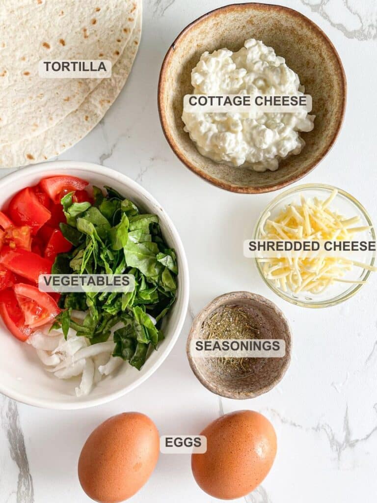 Easy Tortilla Quiche Bake {30g Protein}