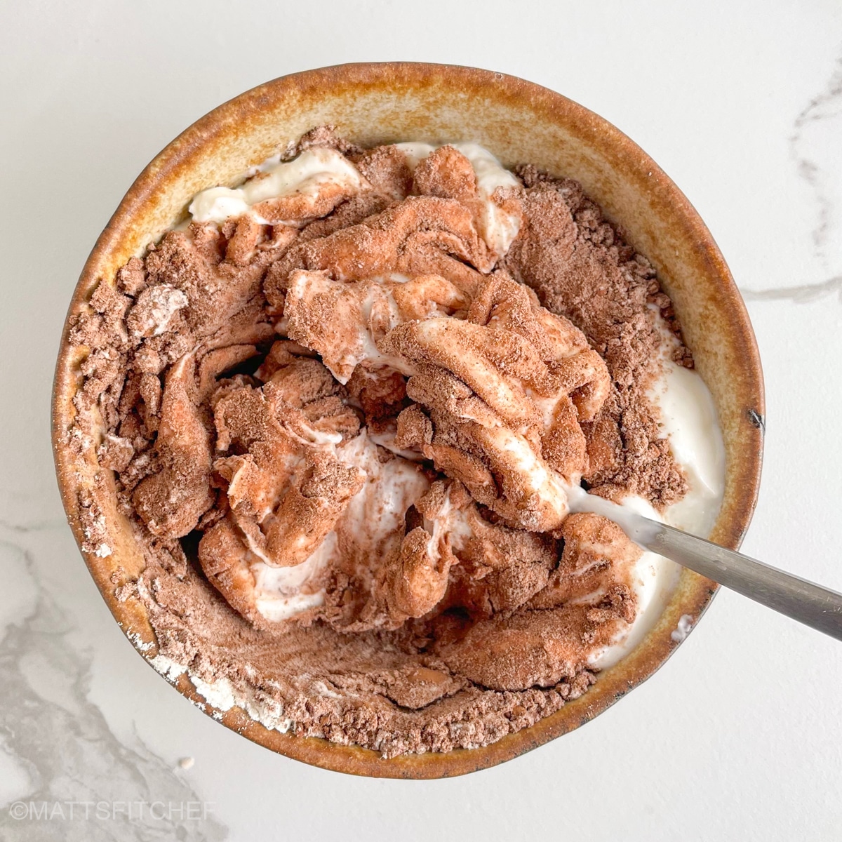 How to Mix How to Mix Greek Yogurt and Protein Powder? 49g Protein Recipe