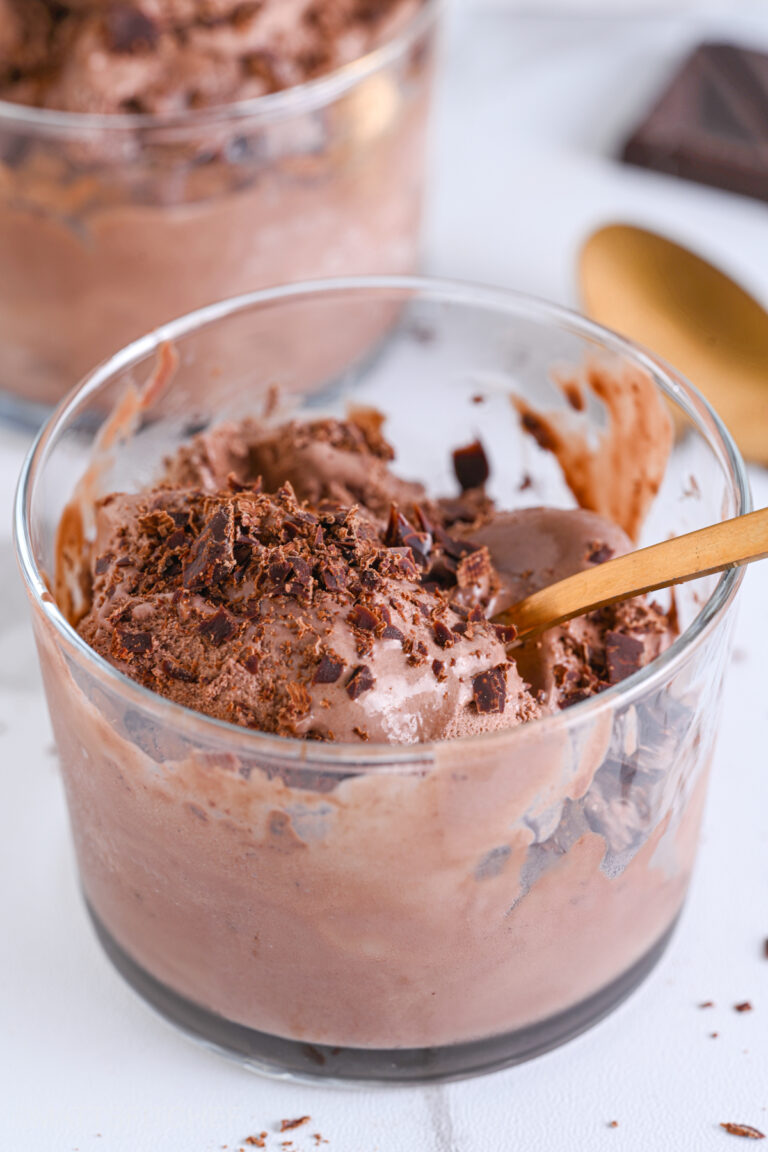 Easy Low Calorie Ice Cream {2 Ingredient Recipe}